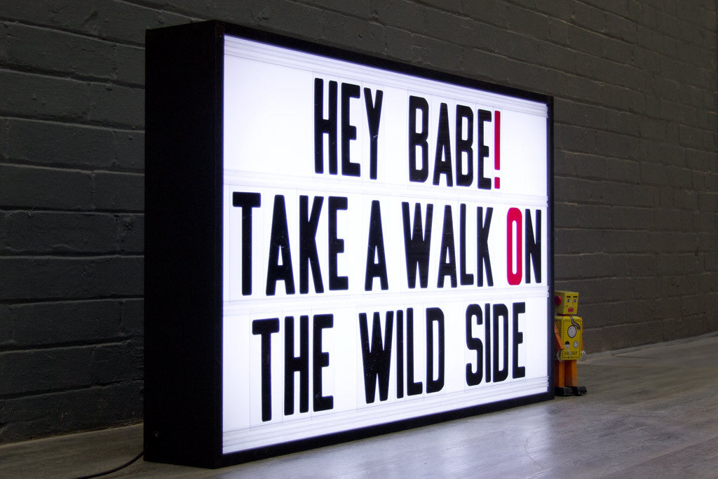 Cinema light box with Interchangeable letters - Triple Row – Goodwin ...