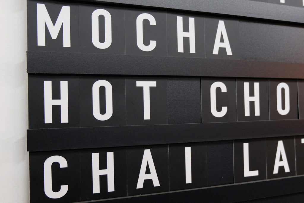 Vintage Slotted Menu Board – Goodwin & Goodwin London Sign Makers