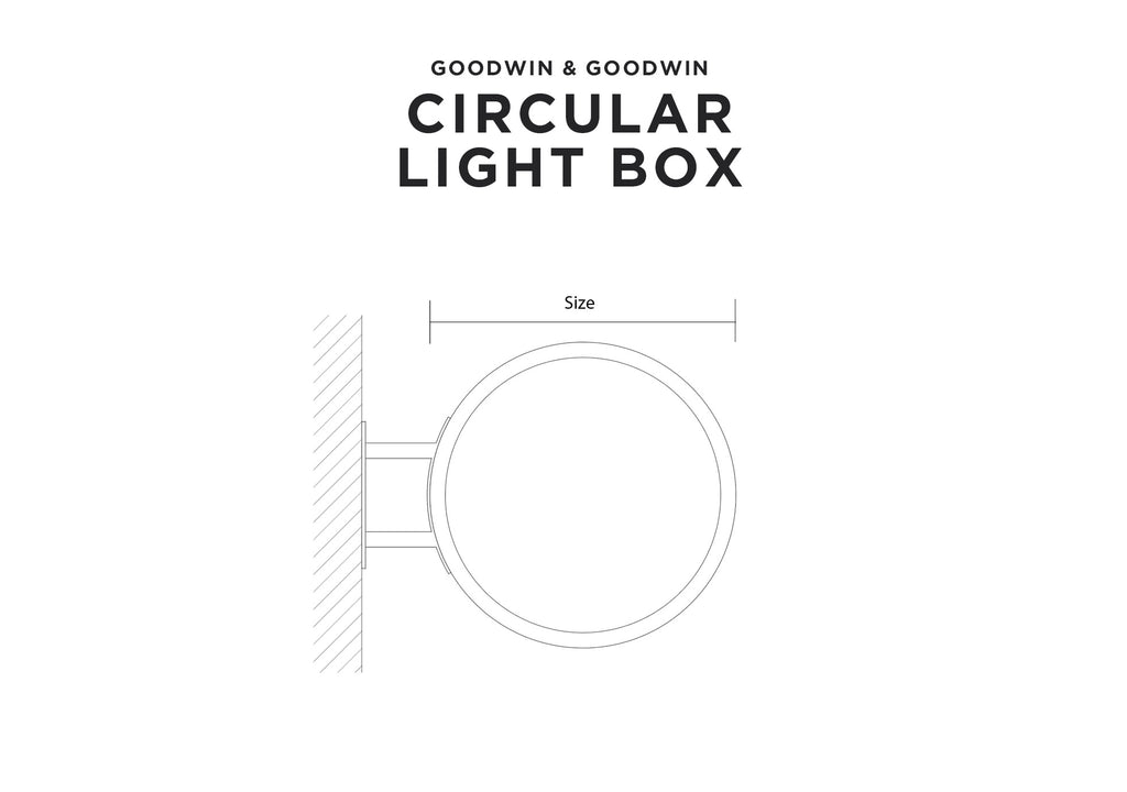 Circular Light Box Signs – Goodwin & Goodwin London Sign Makers