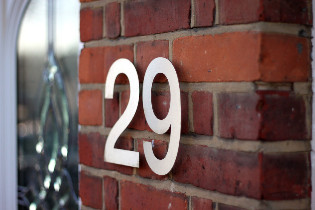 Modern House Numbers, Stainless Steel House Numbers, Designer House ...