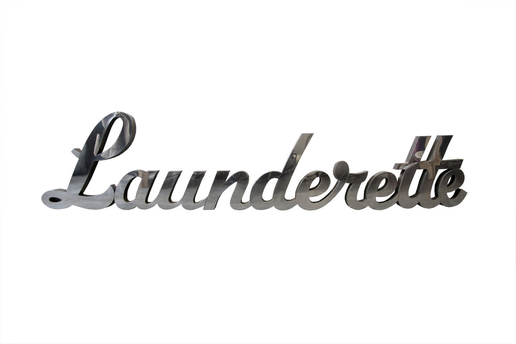 Huge Launderette Sign 3D Deluxe – Goodwin & Goodwin London Sign Makers