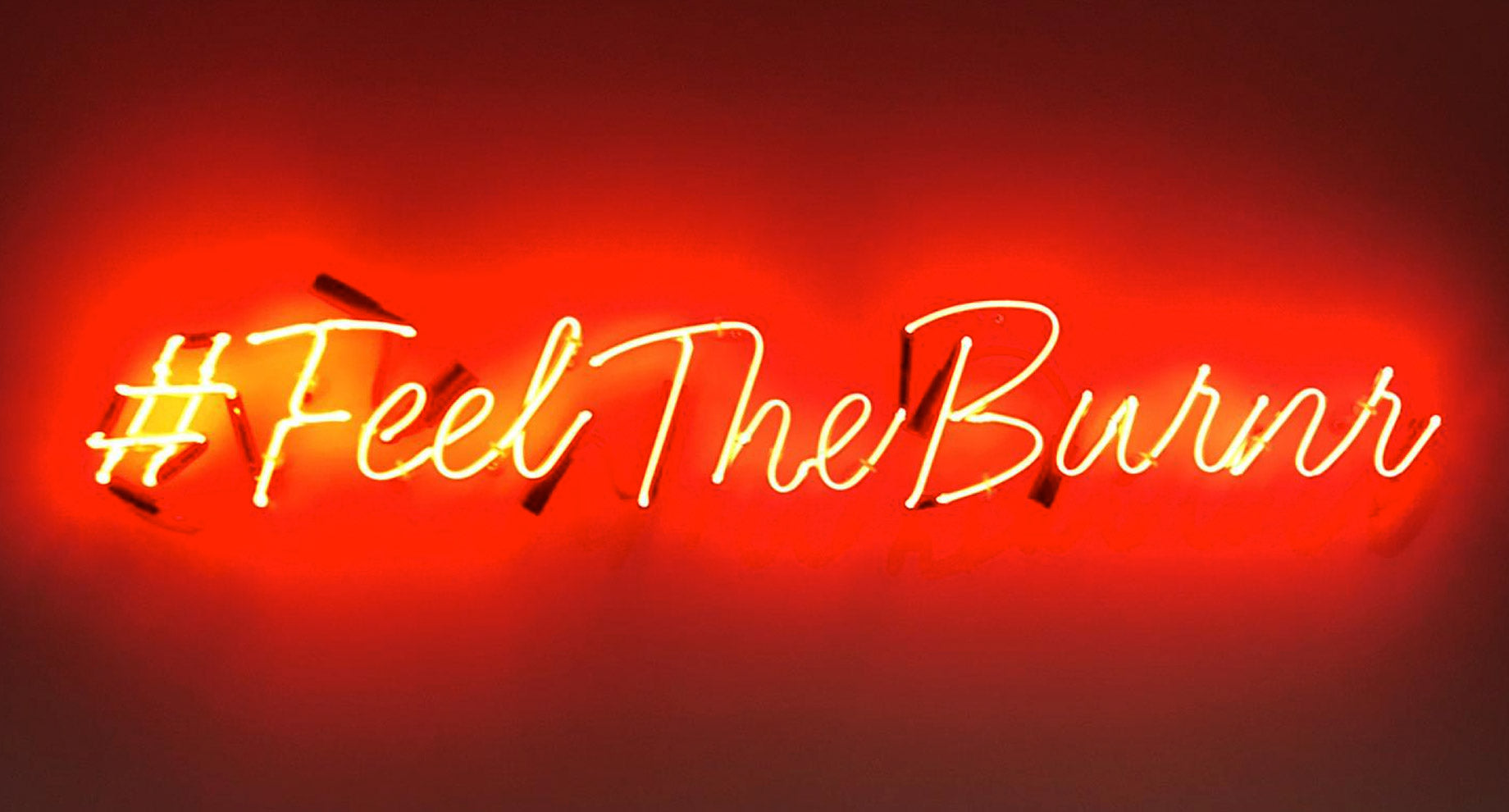 Red Neon Script Sign